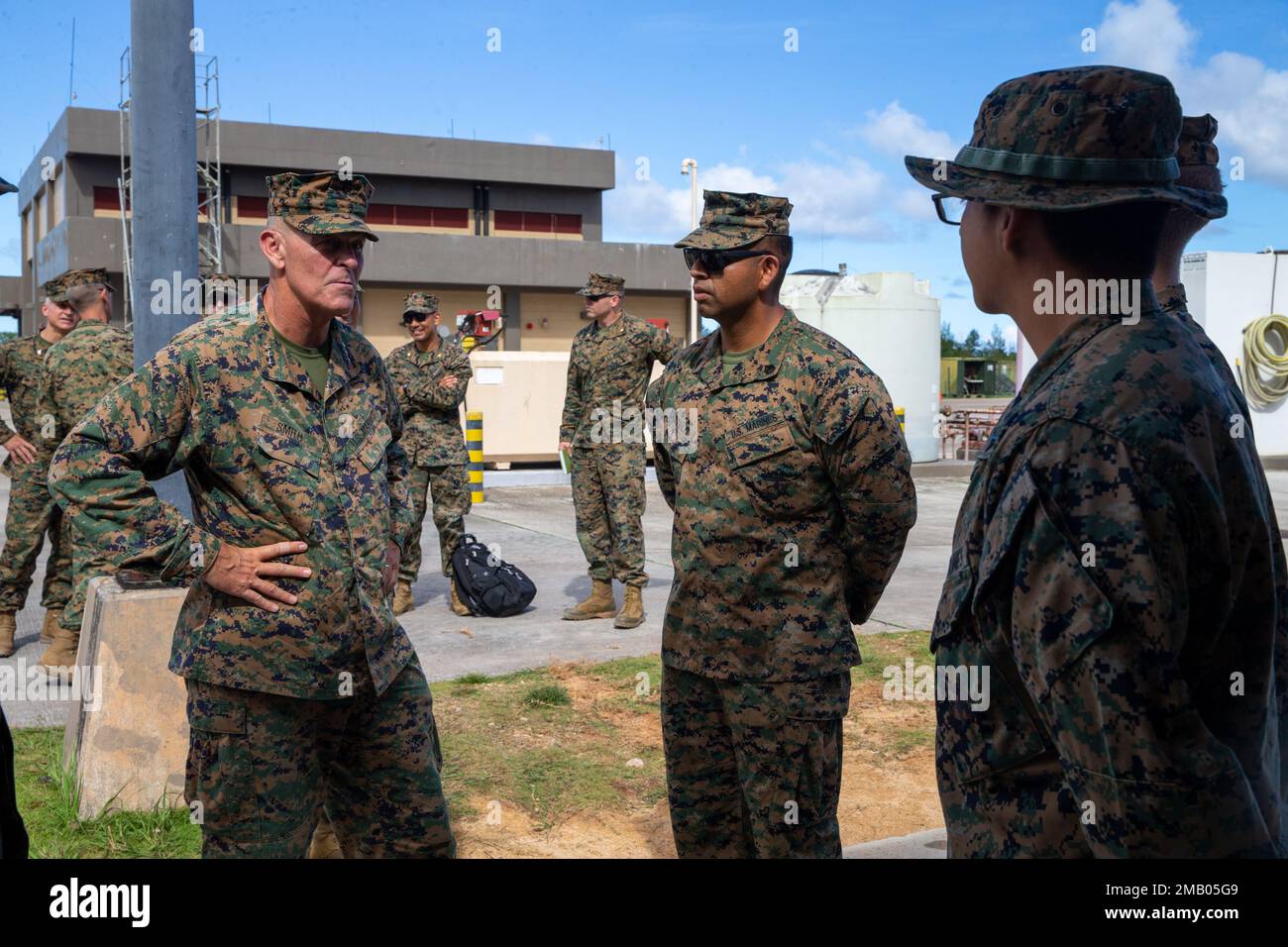 U.S. Marine Corps Lt. Gen. George W. Smith, the commanding general of I ...