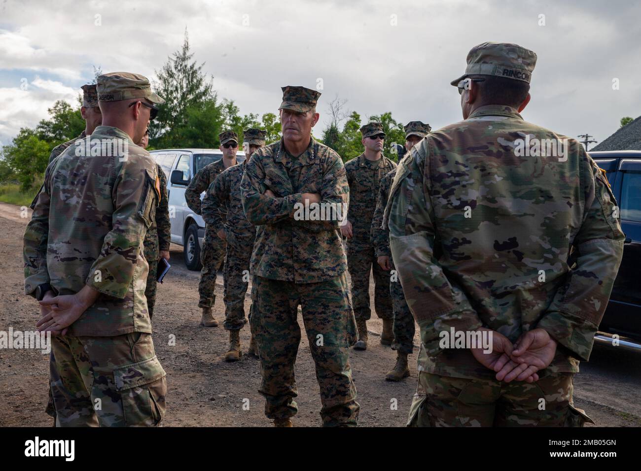U.S. Marine Corps Lt. Gen. George W. Smith, the commanding general of I ...