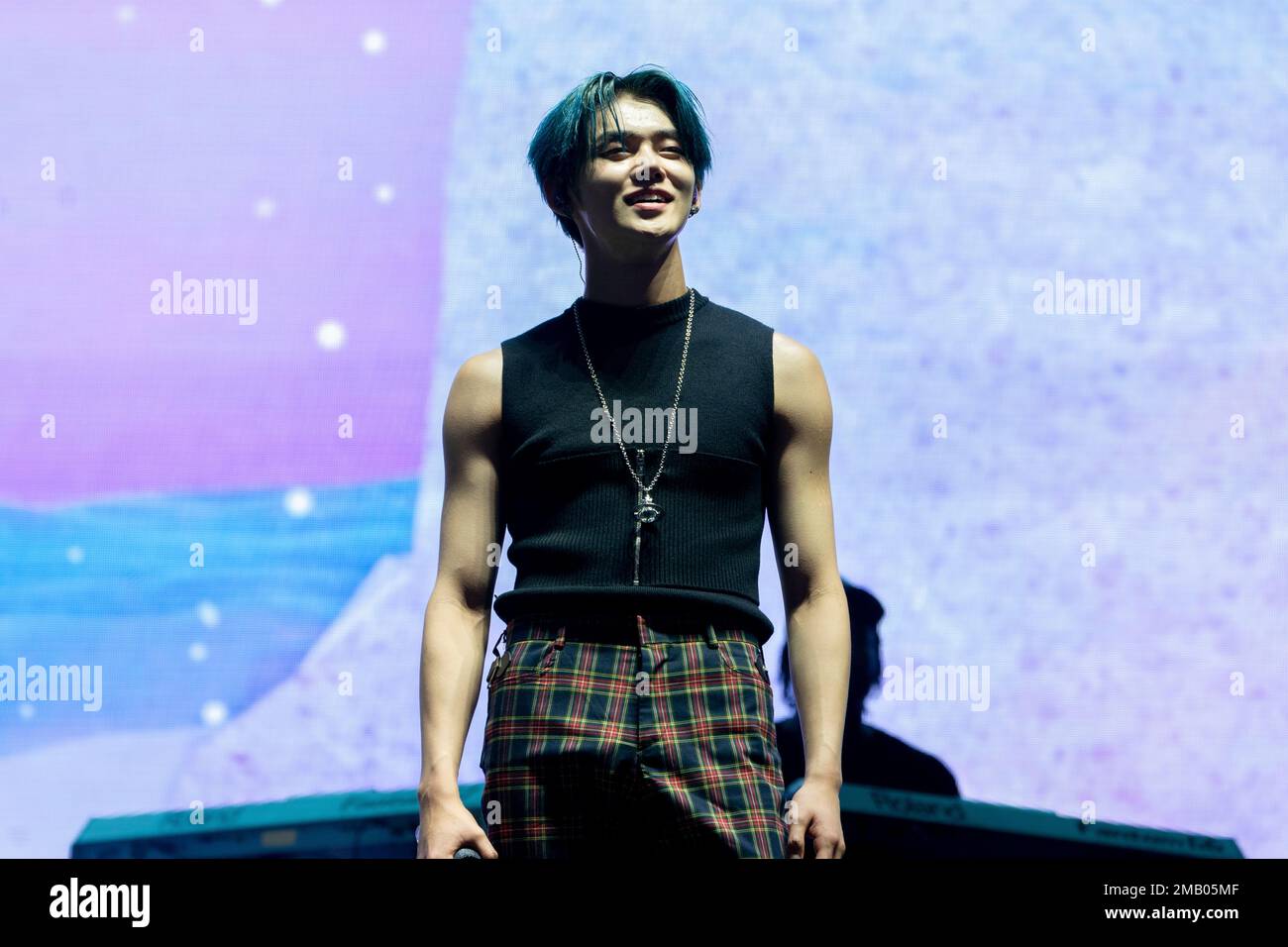 Yeonjun of TOMORROW X TOGETHER performs on day three of the ...