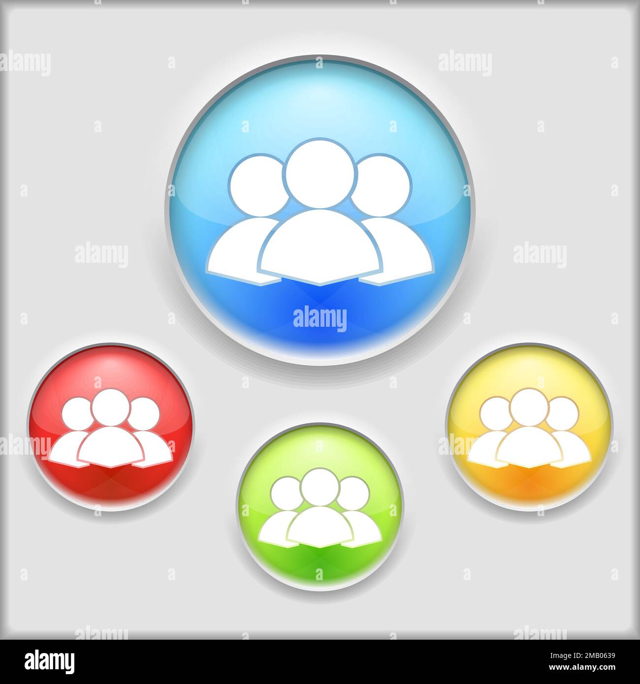 Abstract icon of a humans, vector eps10 illustration Stock Vector Image ...