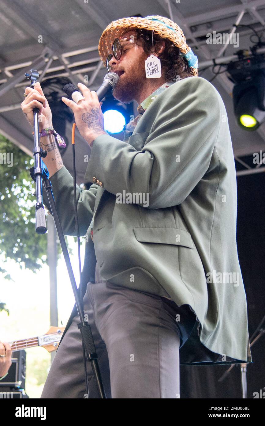Baby Jake performs on day three of the Lollapalooza Music Festival on ...
