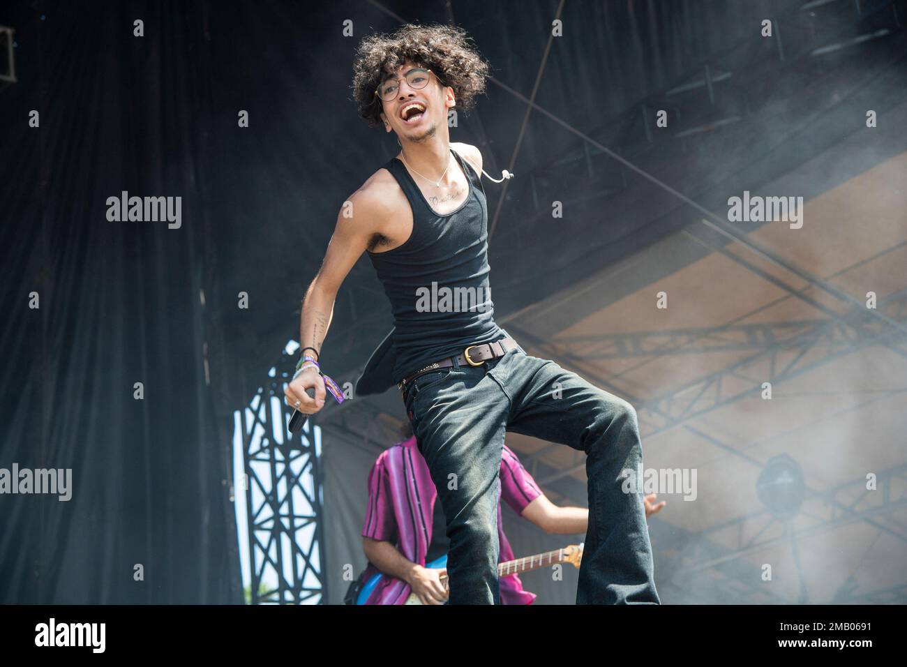 Ericdoa performs on day three of the Lollapalooza Music Festival on ...