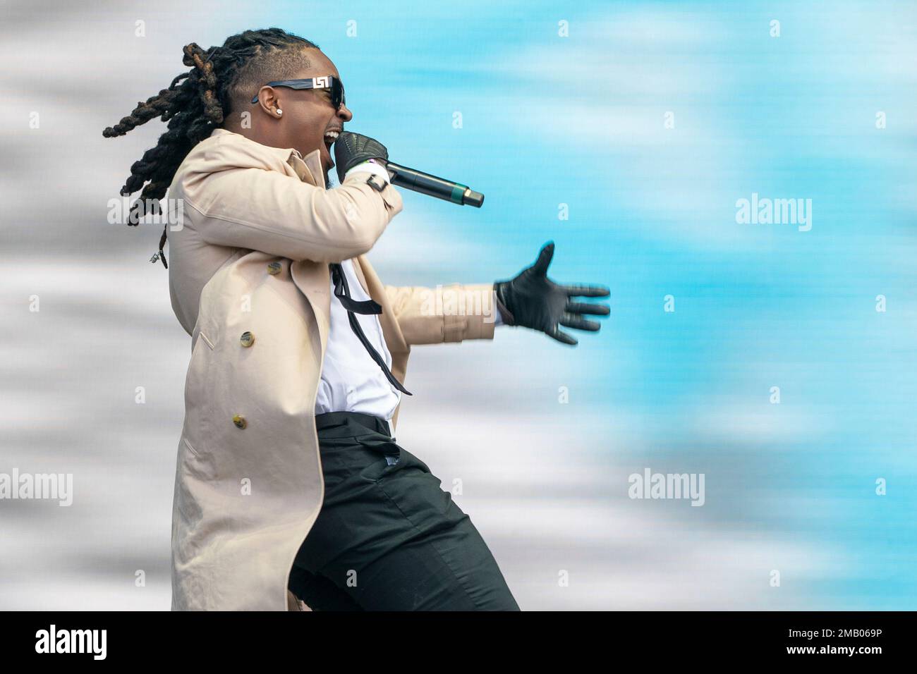 Cochise performs on day three of the Lollapalooza Music Festival on ...