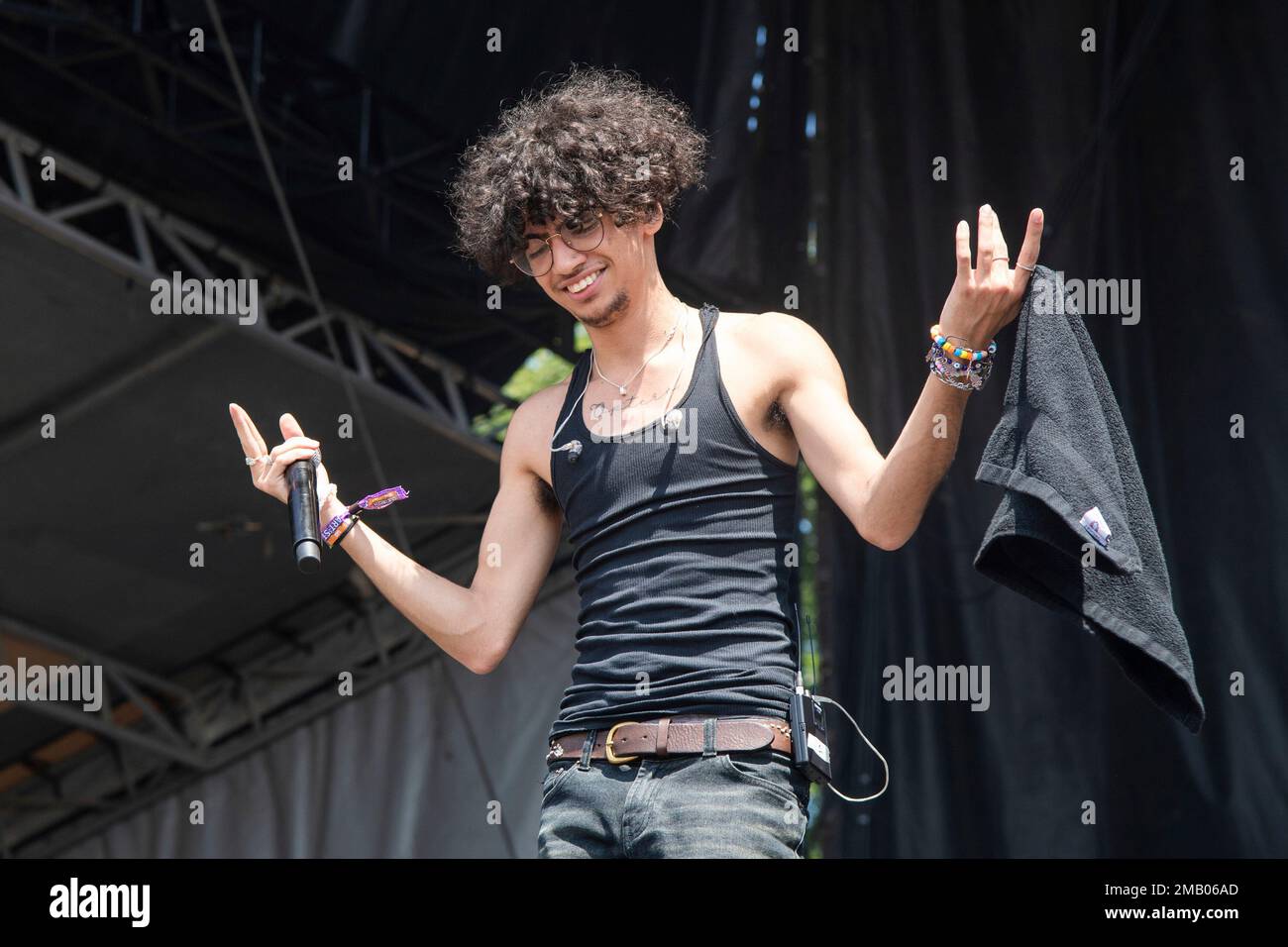 Ericdoa performs on day three of the Lollapalooza Music Festival on ...