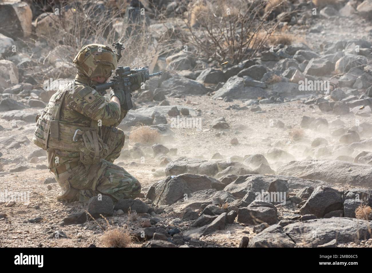 Kentucky U.S. Army National Guard Soldiers assigned to Task Force Red Dragon, Combined Joint ...