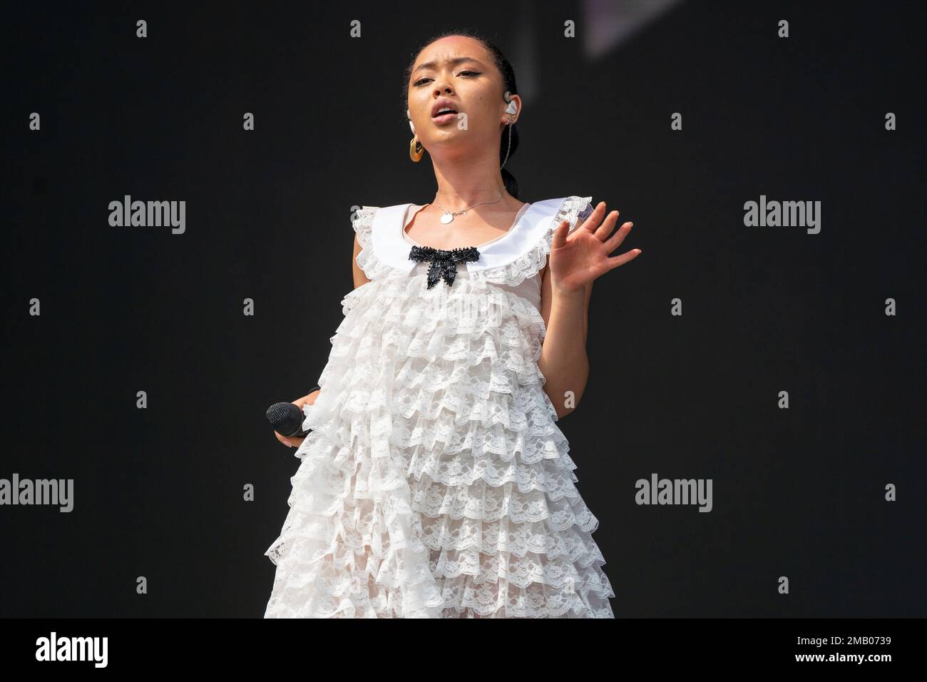 Griff performs on day three of the Lollapalooza Music Festival on ...