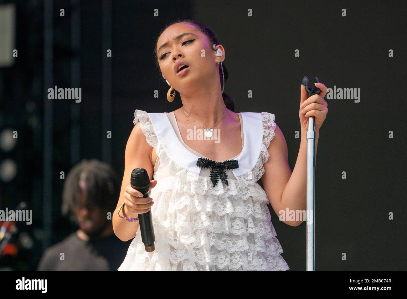 Griff performs on day three of the Lollapalooza Music Festival on ...