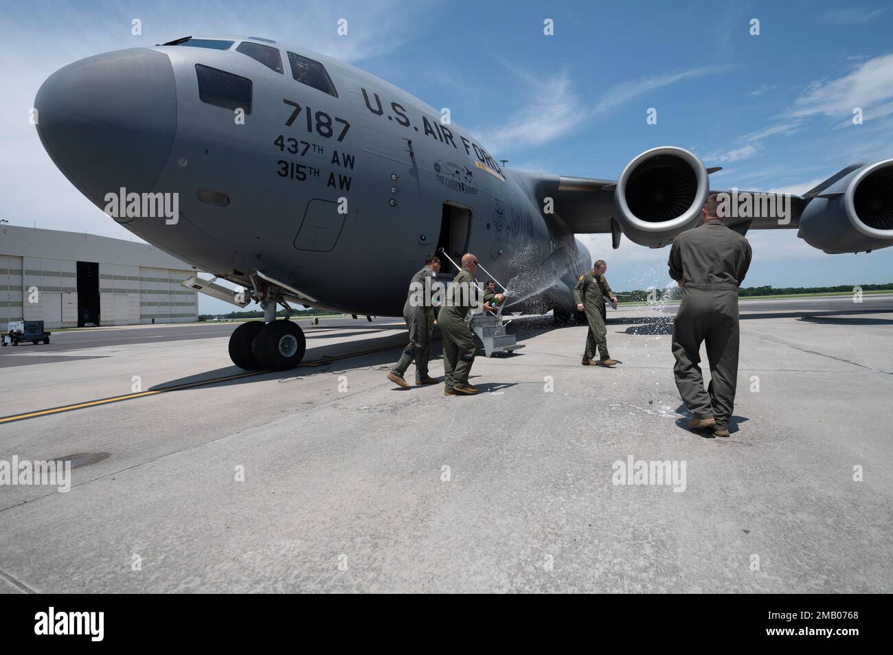 U.S. Air Force Lt. Col. James Long, commander of the 16th Airlift ...