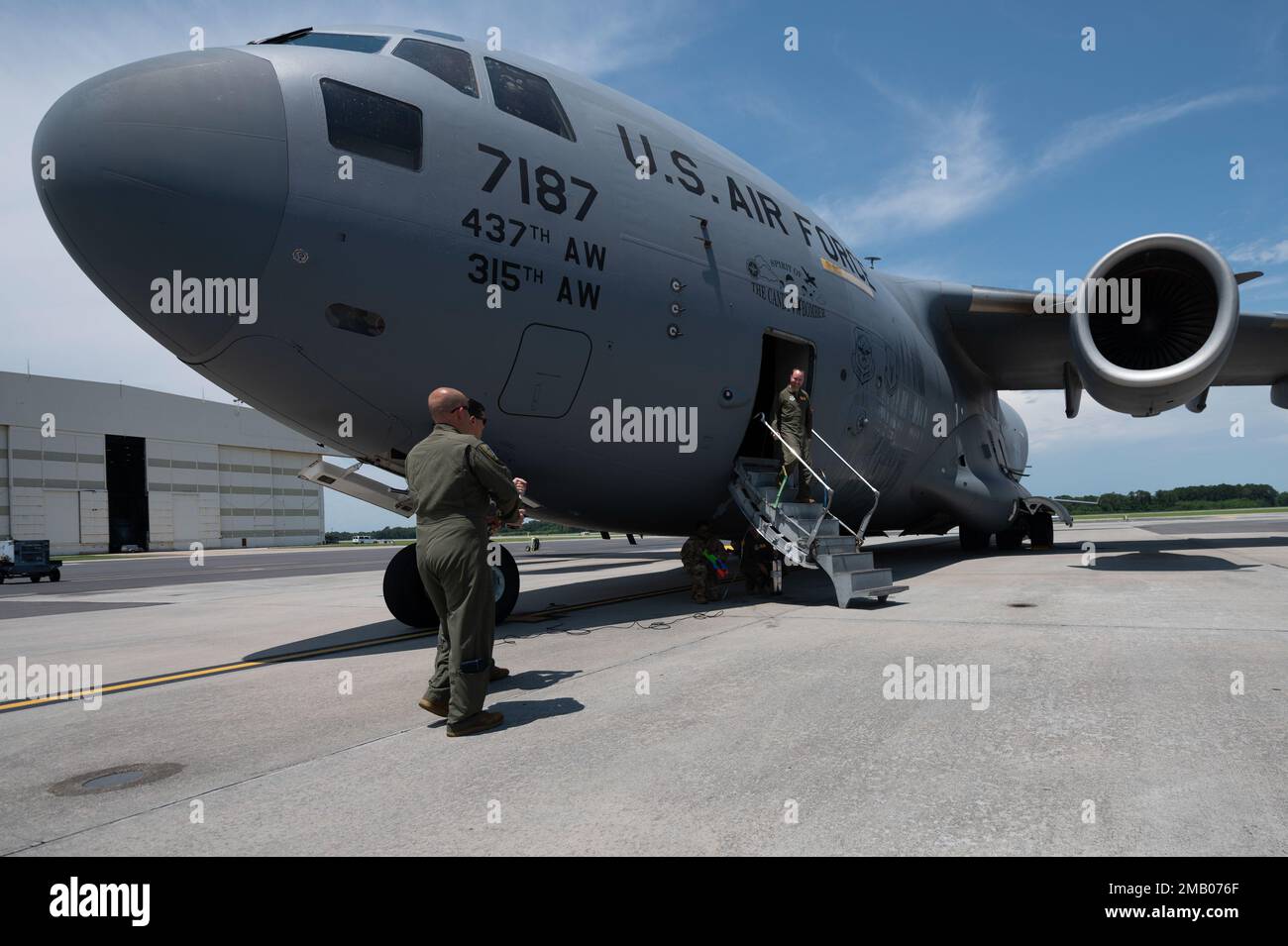 U.S. Air Force Lt. Col. James Long, commander of the 16th Airlift ...