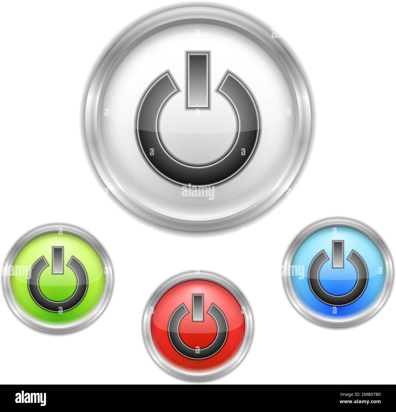 Power button, vector eps10 illustration Stock Vector Image & Art - Alamy
