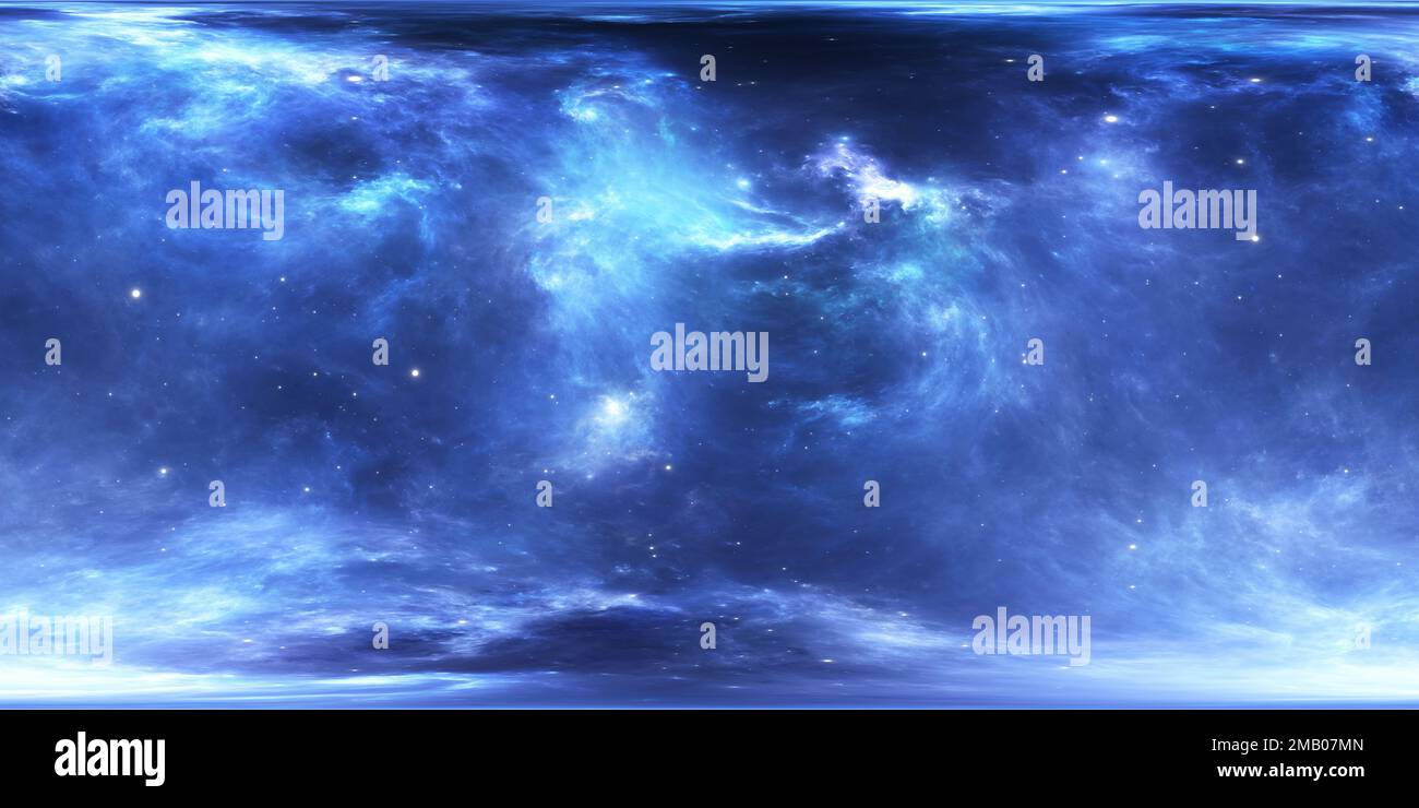 Space nebula with stars. Virtual reality environment 360 HDRI map ...