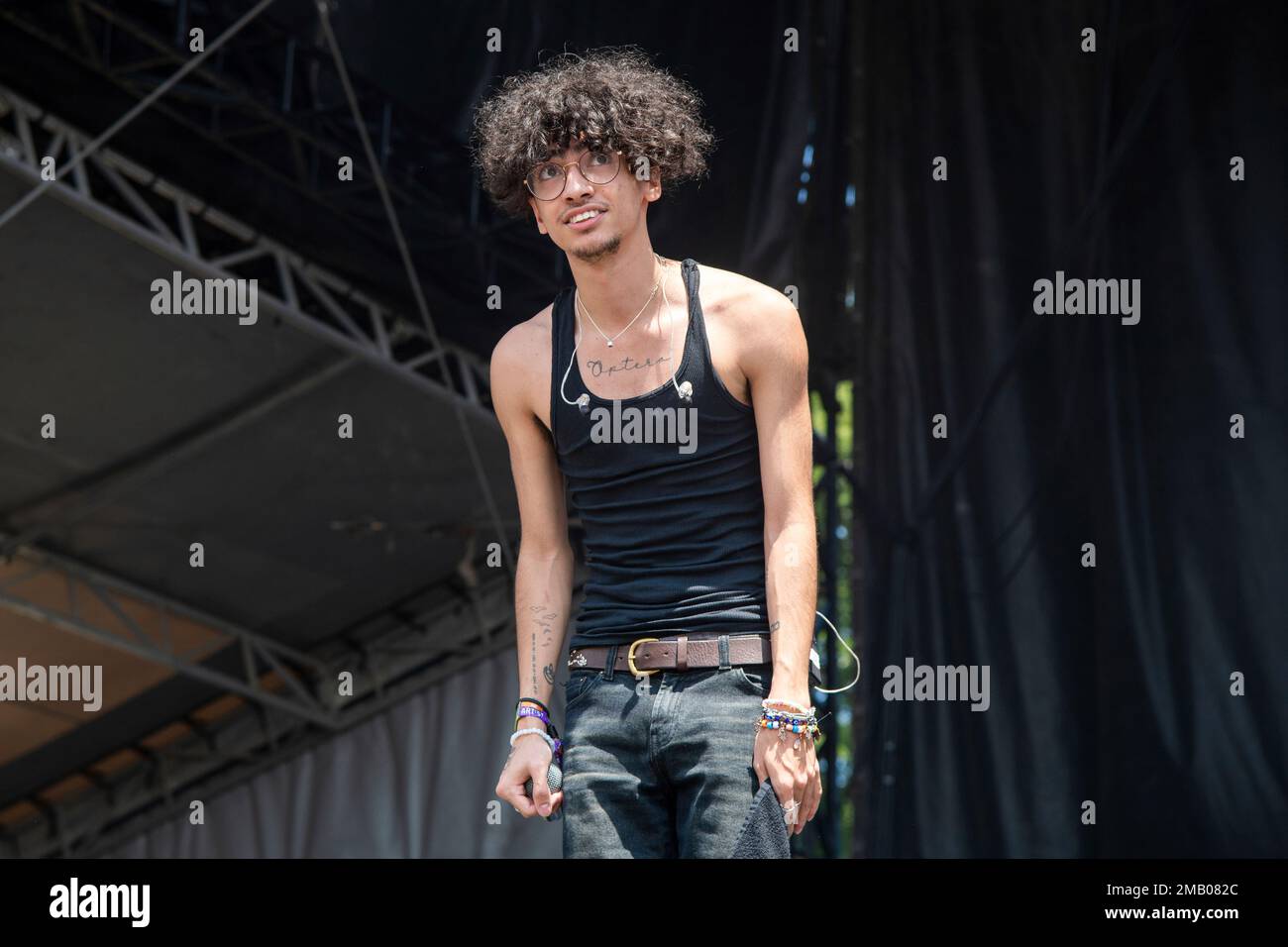 Ericdoa performs on day three of the Lollapalooza Music Festival on ...