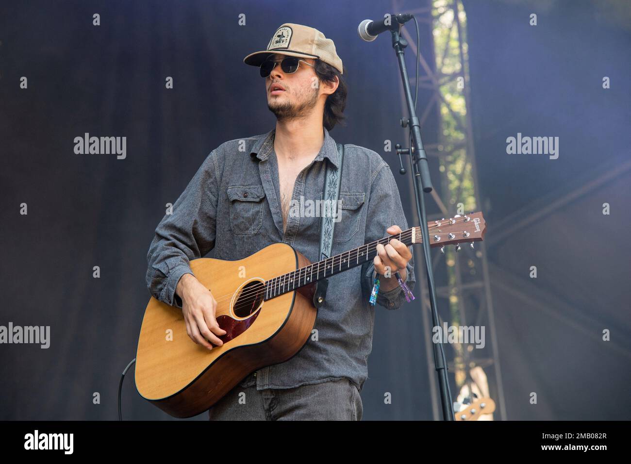 Calder Allen performs on day three of the Lollapalooza Music Festival ...
