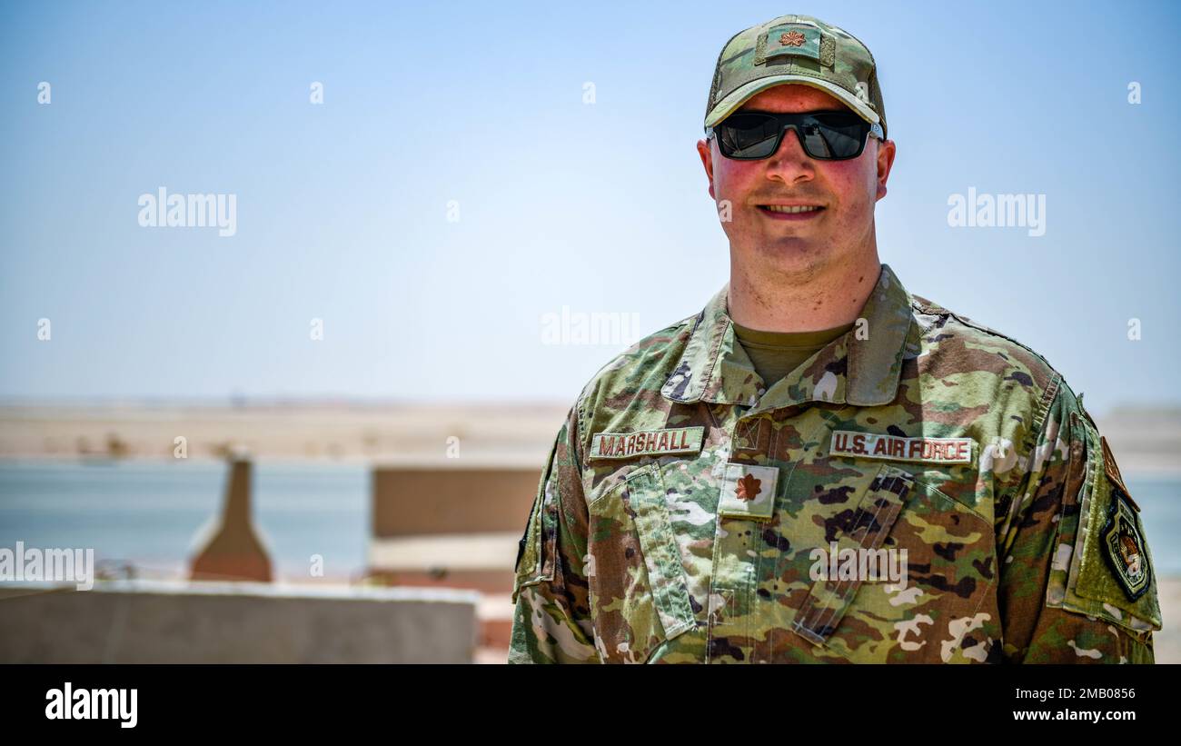 U.S. Air Force Maj. Ben Marshall, a contracting office representative ...