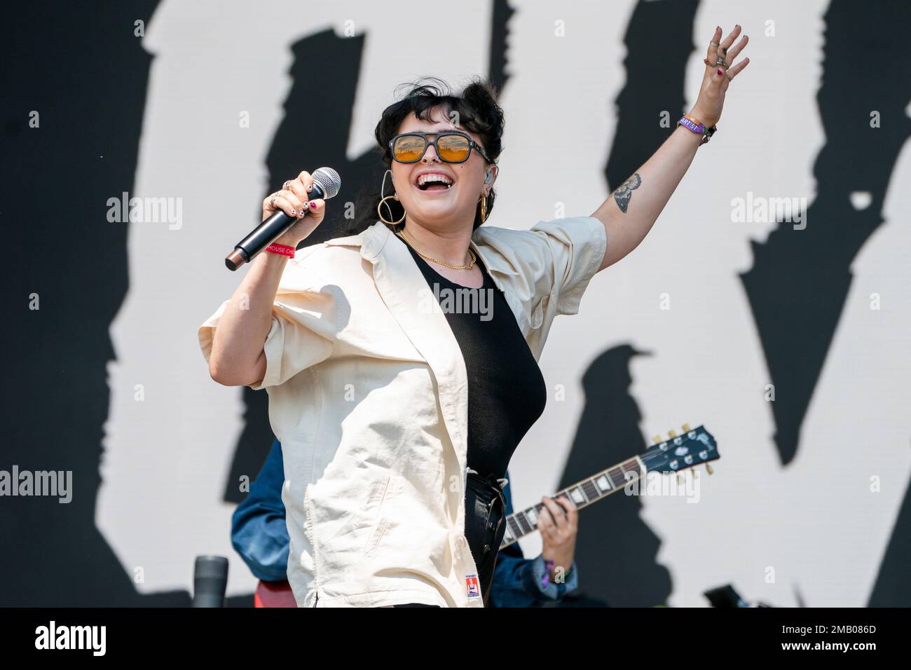 Holly Minto of Crawlers performs on day three of the Lollapalooza Music ...