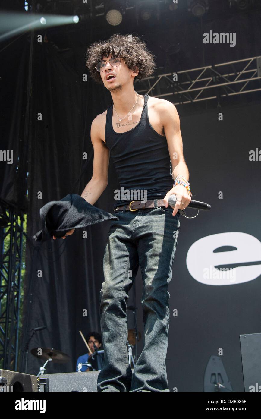 Ericdoa performs on day three of the Lollapalooza Music Festival on ...
