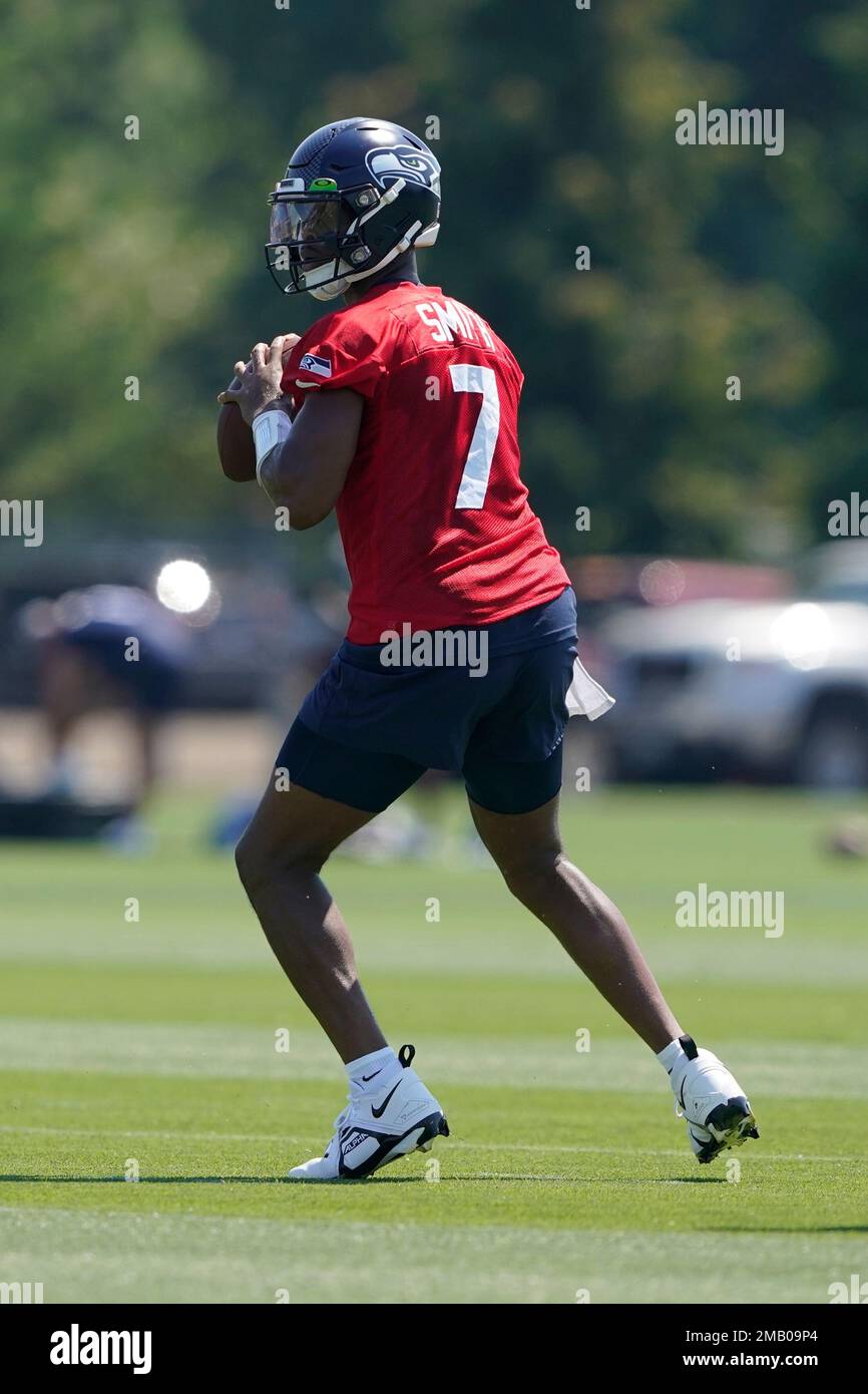 Seattle Seahawks quarterback Geno Smith passes during NFL football ...