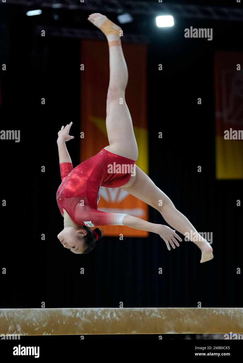 Singapore Kaitlyn Lim competes at balance beam during women's team ...