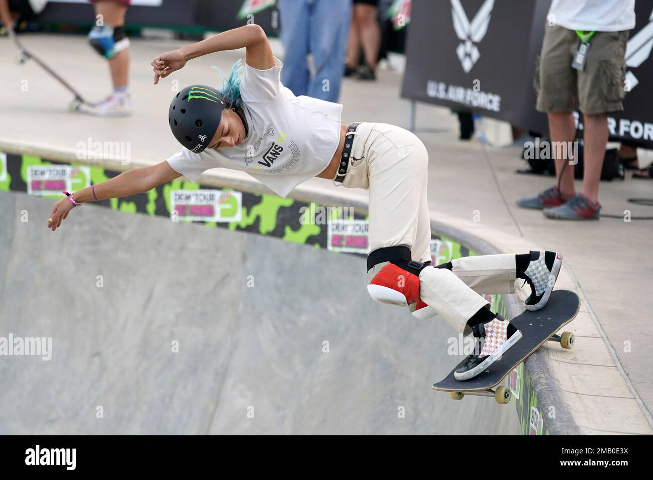 Lizzie Armanto, of Finland, competes in the women's park final at the ...