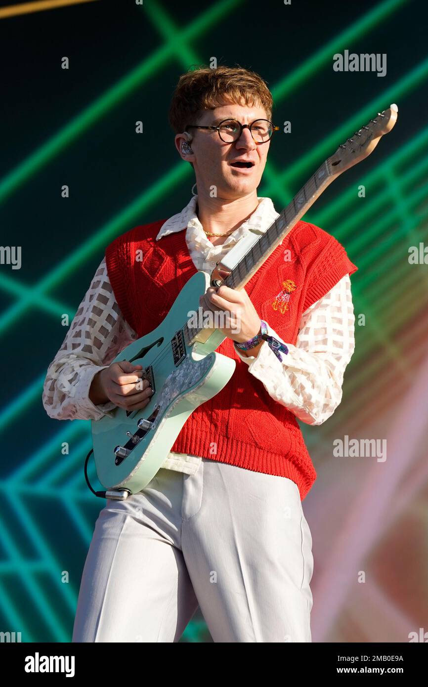 Dave Bayley of Glass Animals performs on day two of the Lollapalooza ...