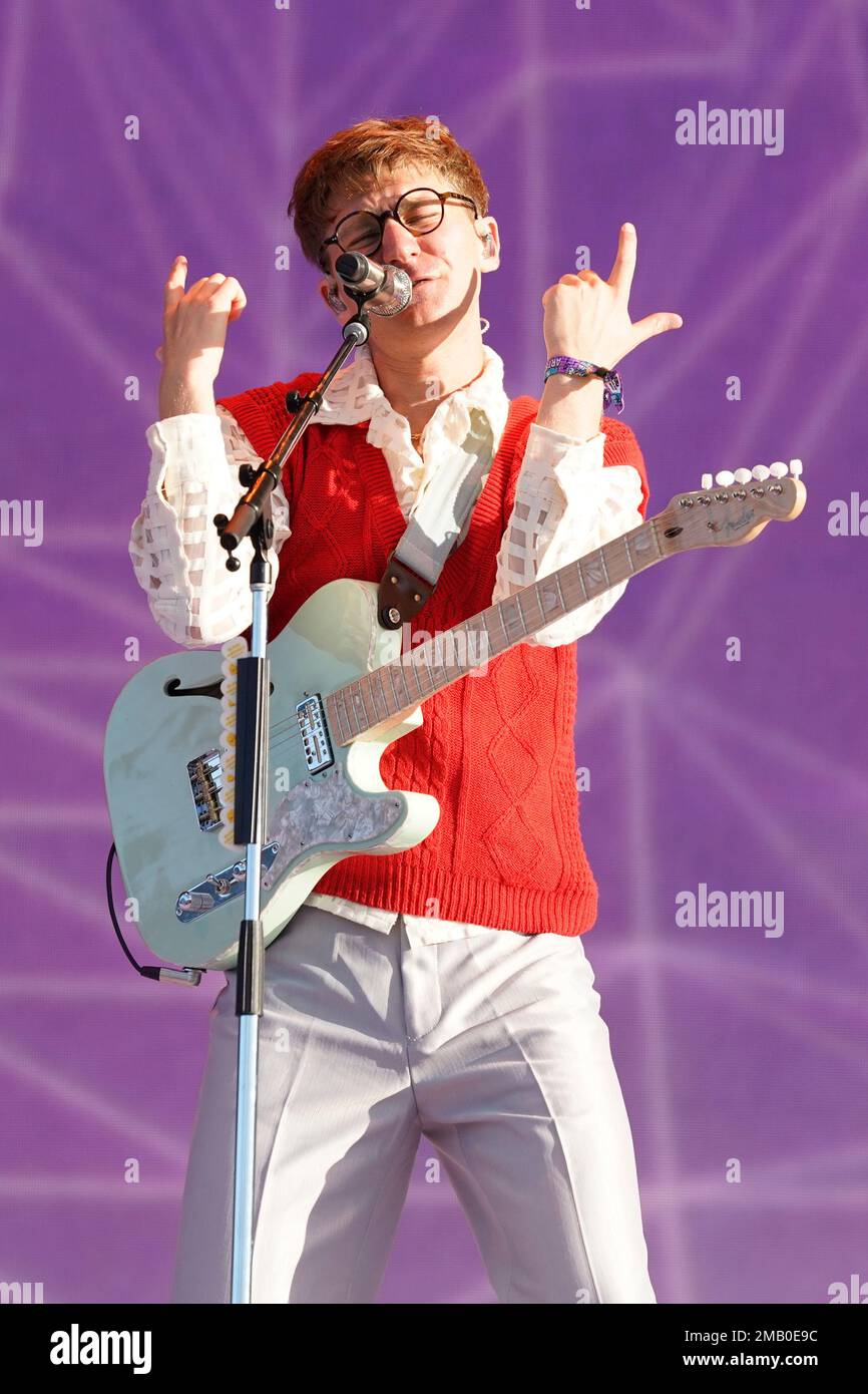 Dave Bayley of Glass Animals performs on day two of the Lollapalooza ...