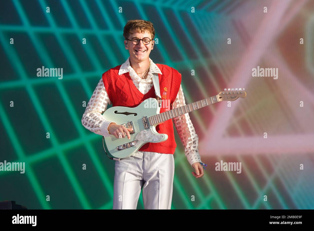 Dave Bayley of Glass Animals performs on day two of the Lollapalooza ...