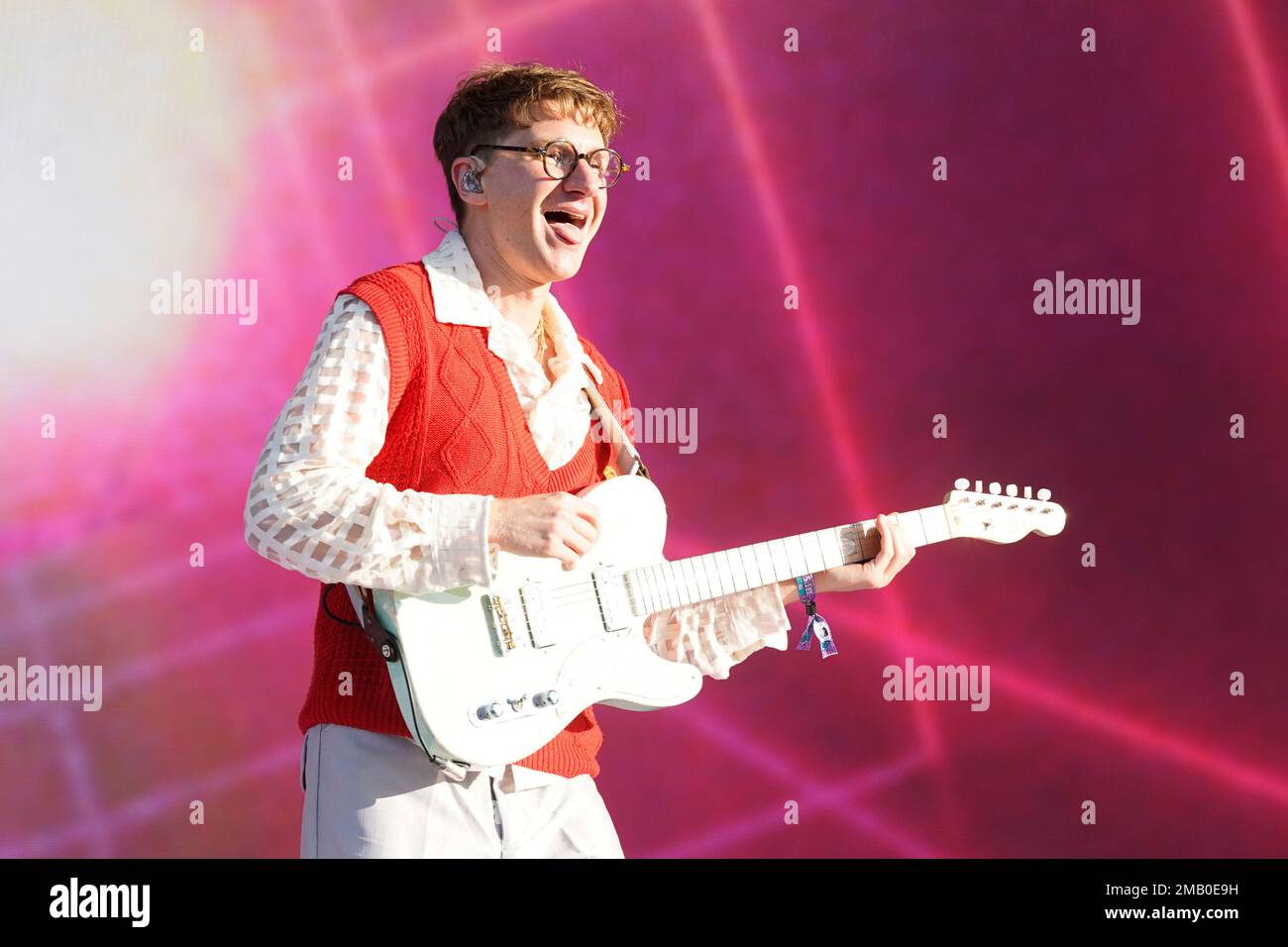 Dave Bayley of Glass Animals performs on day two of the Lollapalooza ...
