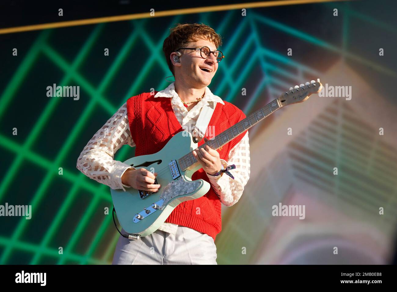 Dave Bayley of Glass Animals performs on day two of the Lollapalooza ...