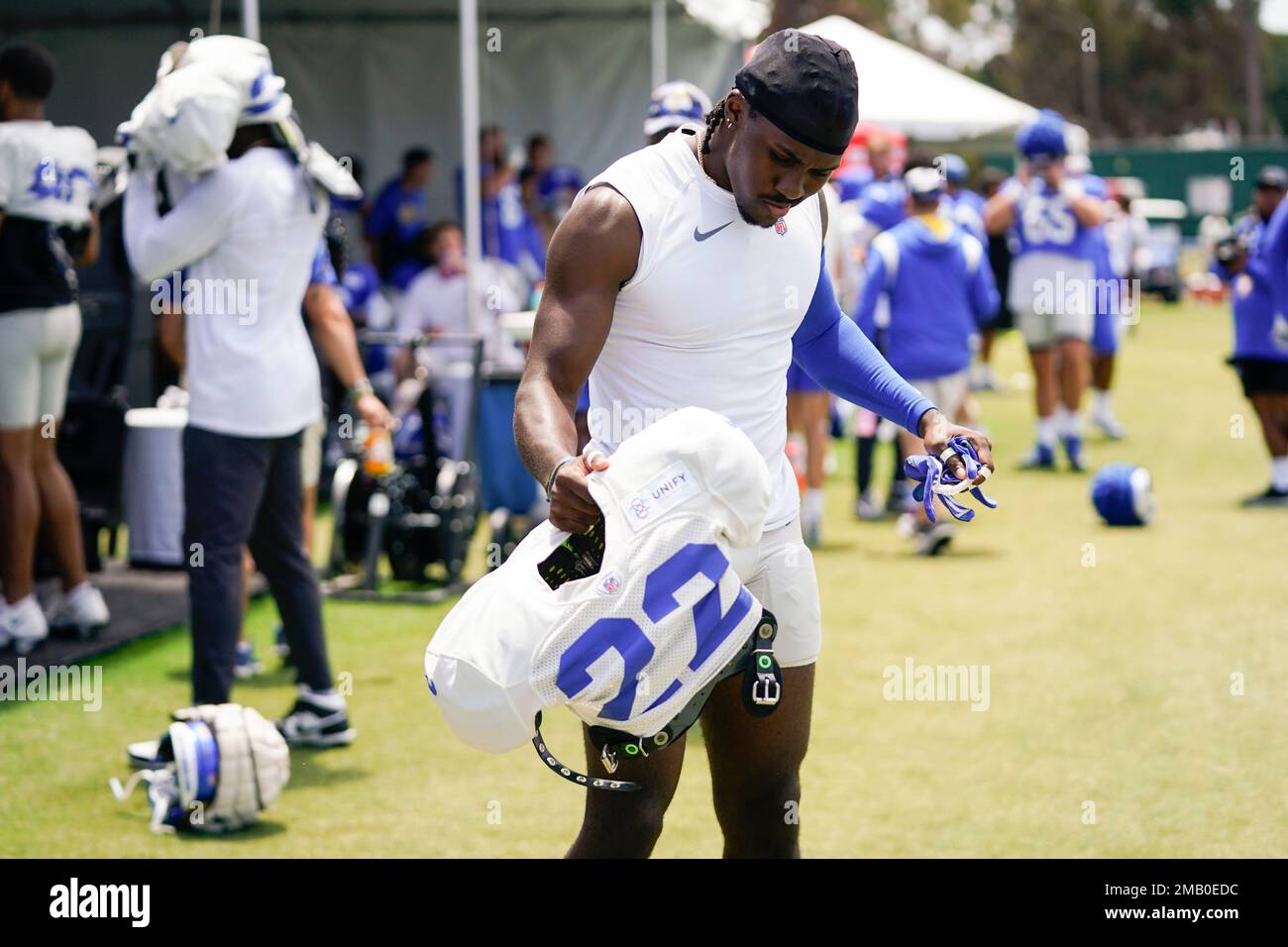 Los Angeles Rams defensive back David Long Jr. (22) participates in ...