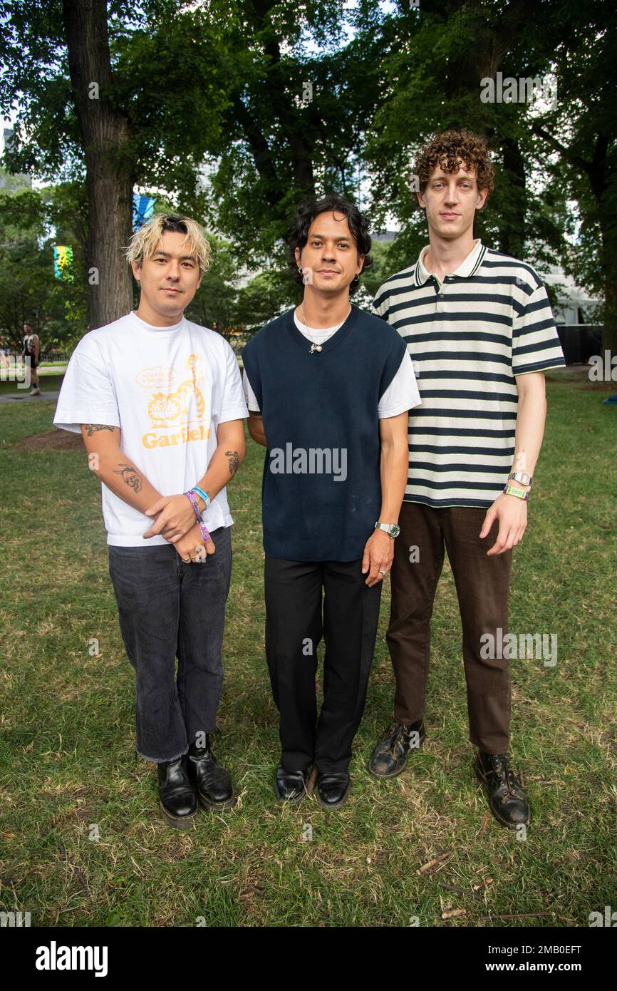 Lachlan Caskey, left, Sean Caskey, and Michael Sloane of Last Dinosaurs ...
