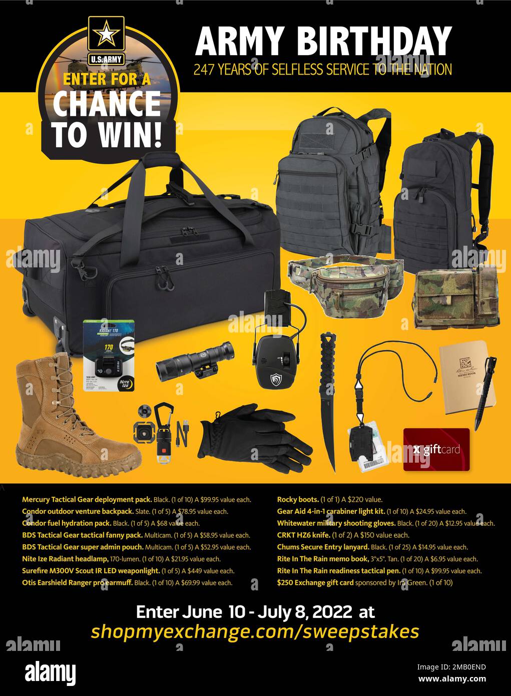 The Army & Air Force Exchange Service is wishing the U.S. Army a happy ...