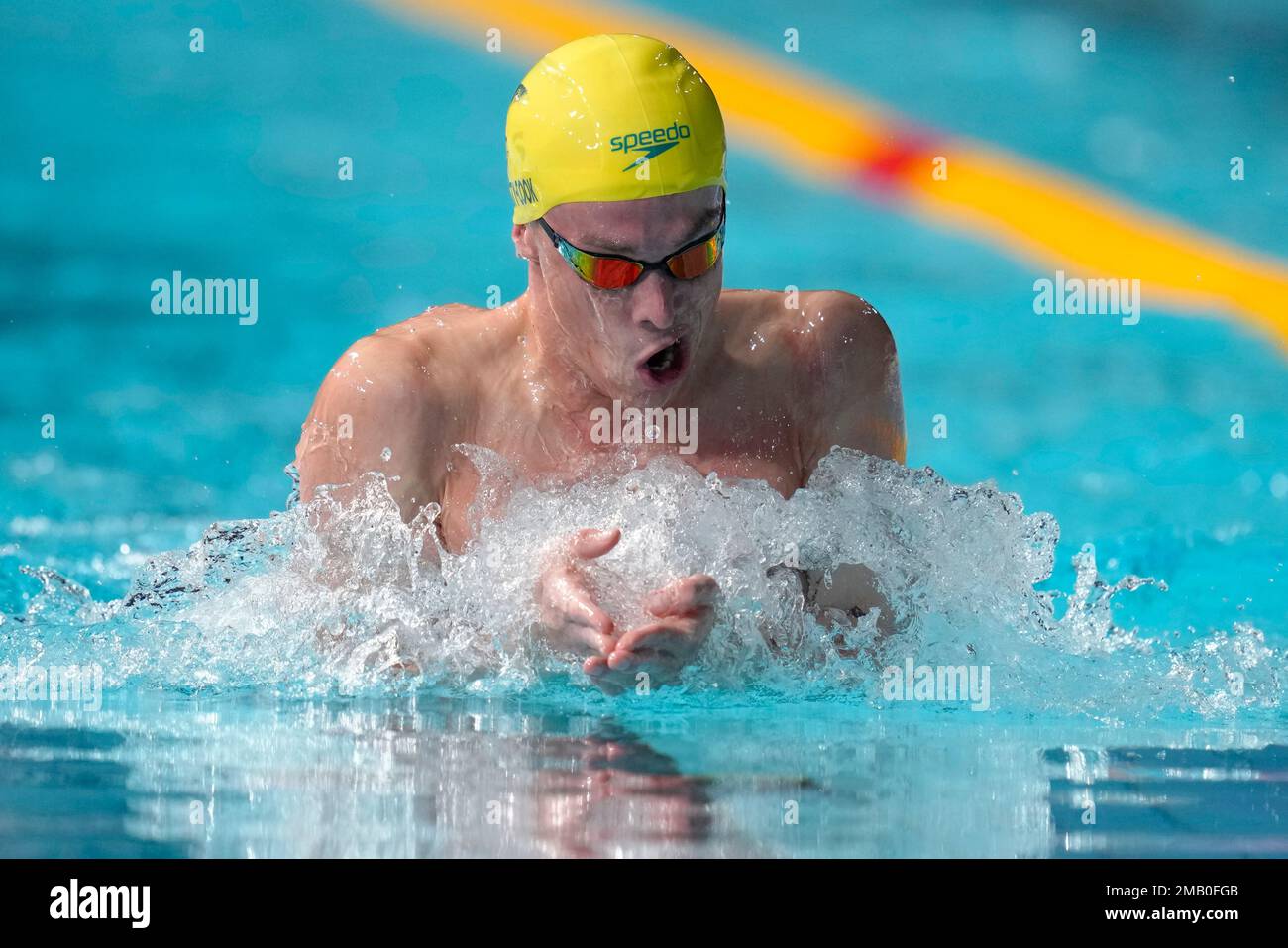 Zac Stubblety-Cook of Australia competes in in the Men's 200 meters ...