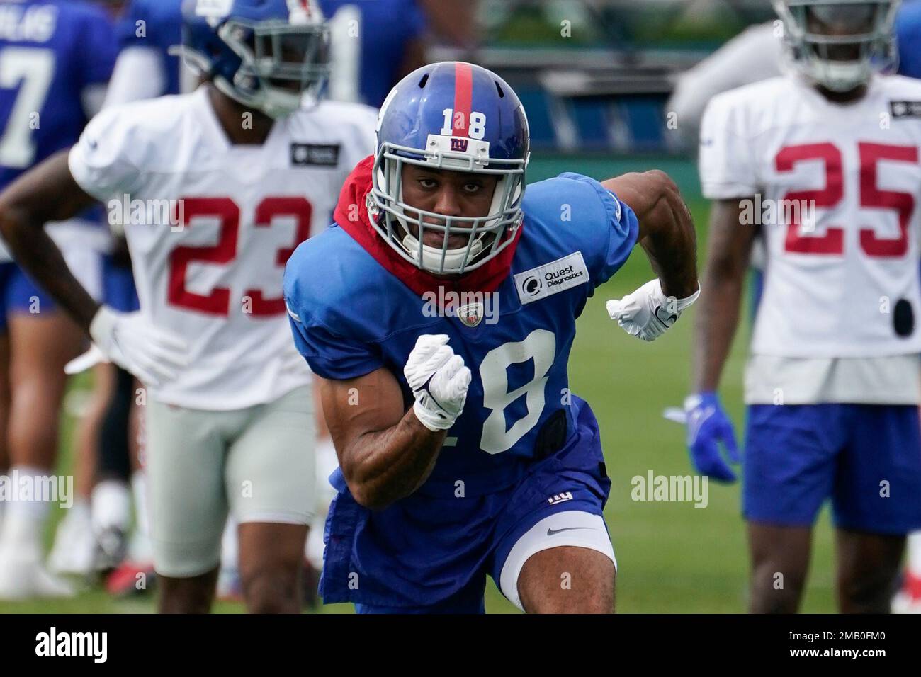 New York Giants wide receiver C.J. Board (18) participates during ...