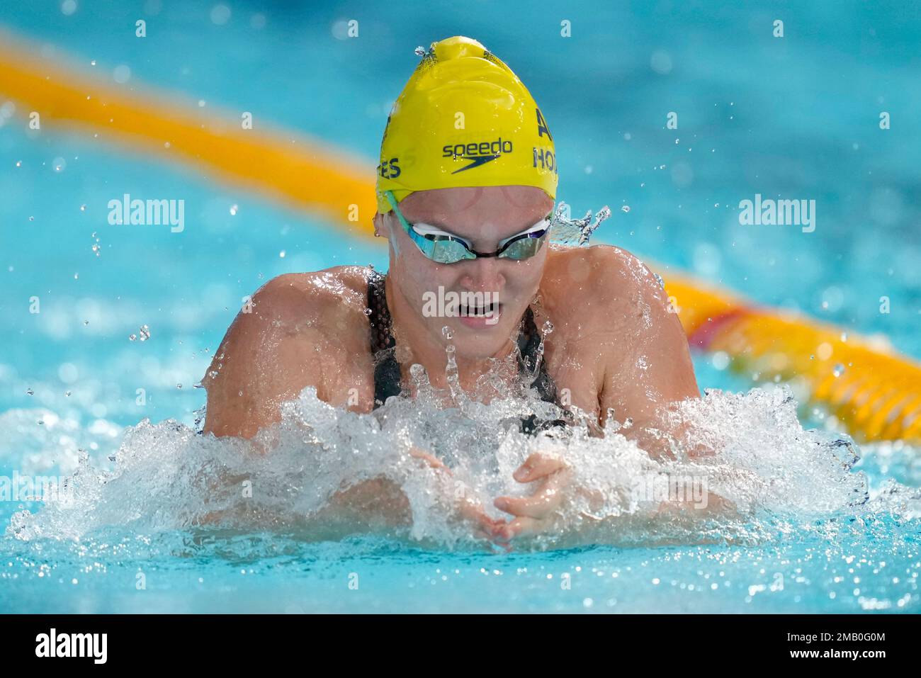 Chelsea Hodges of Australia competes in a Women's 50 meters ...