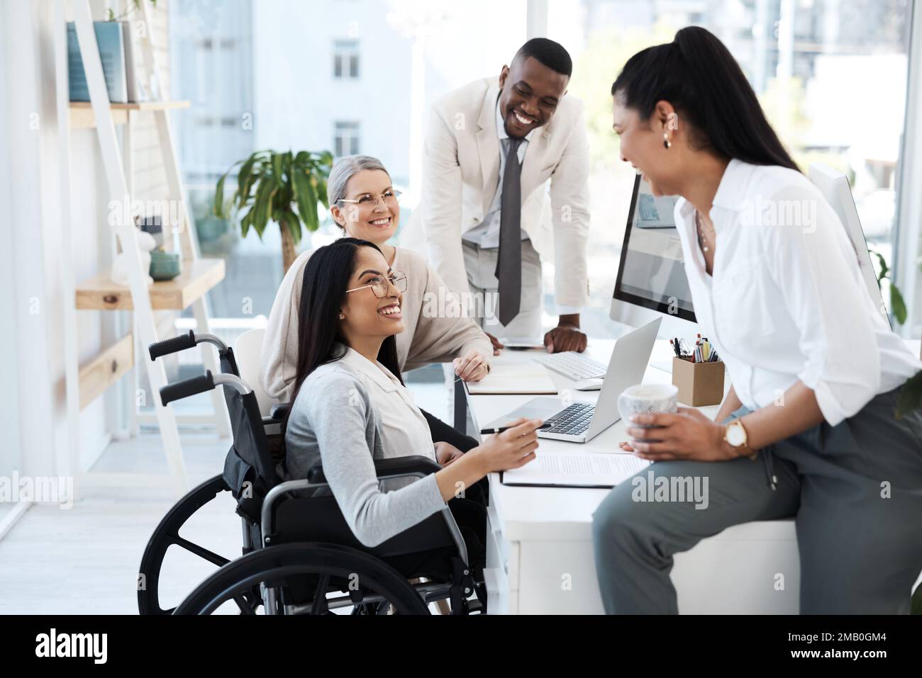 Happy discussions are successful discussions. a group of diverse ...