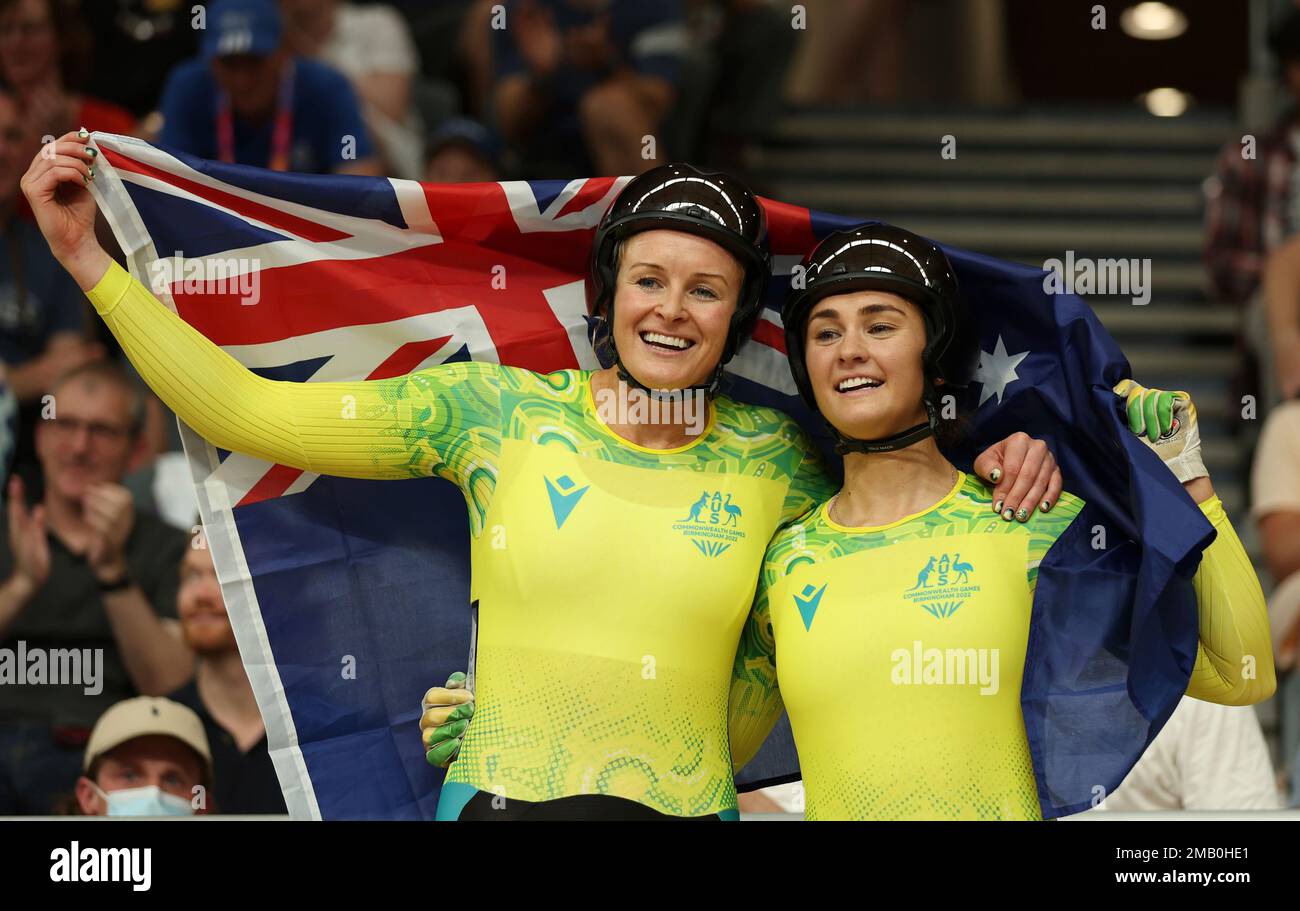 Australia's Jessica Gallagher and pilot Caitlin Ward celebrate as they ...