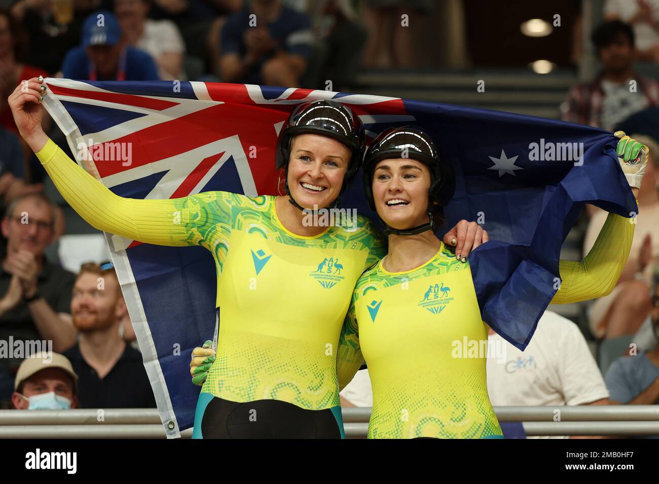 Australia's Jessica Gallagher and pilot Caitlin Ward celebrate as they ...