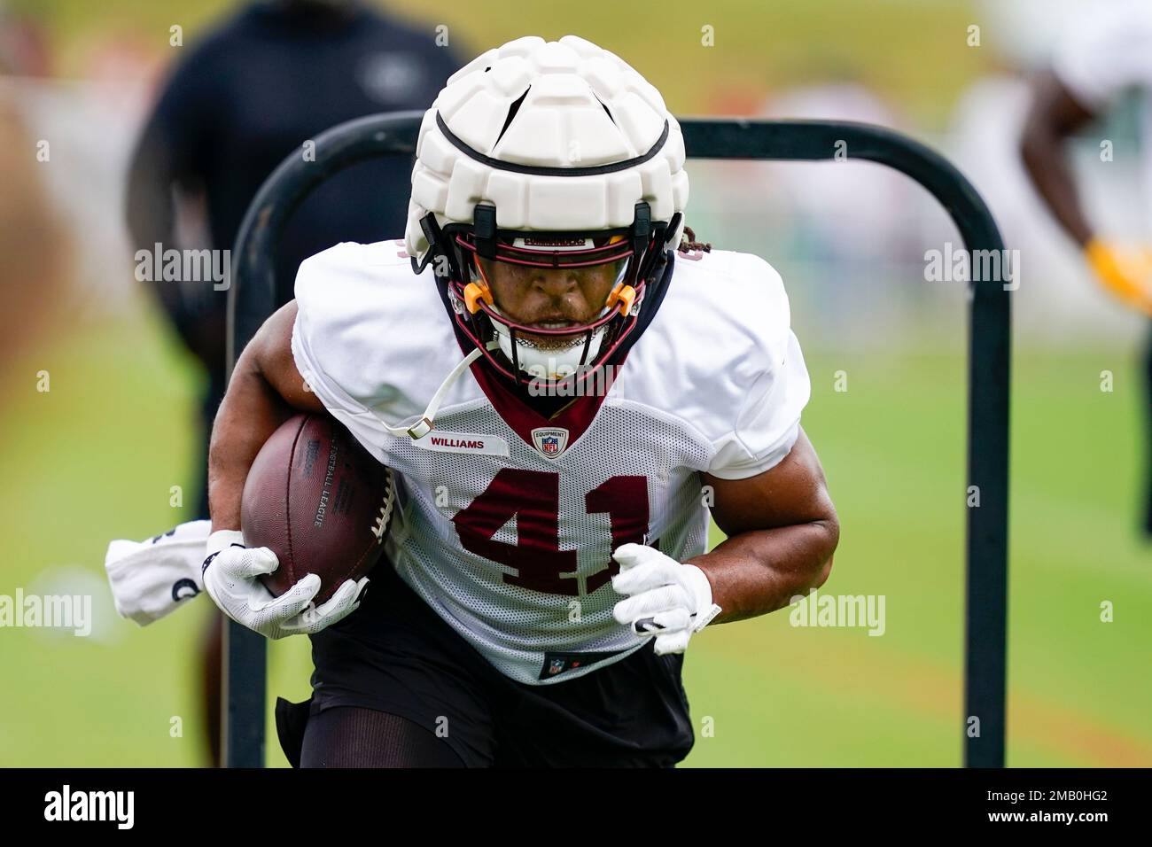 Washington Commanders running back Jonathan Williams (41) works during ...