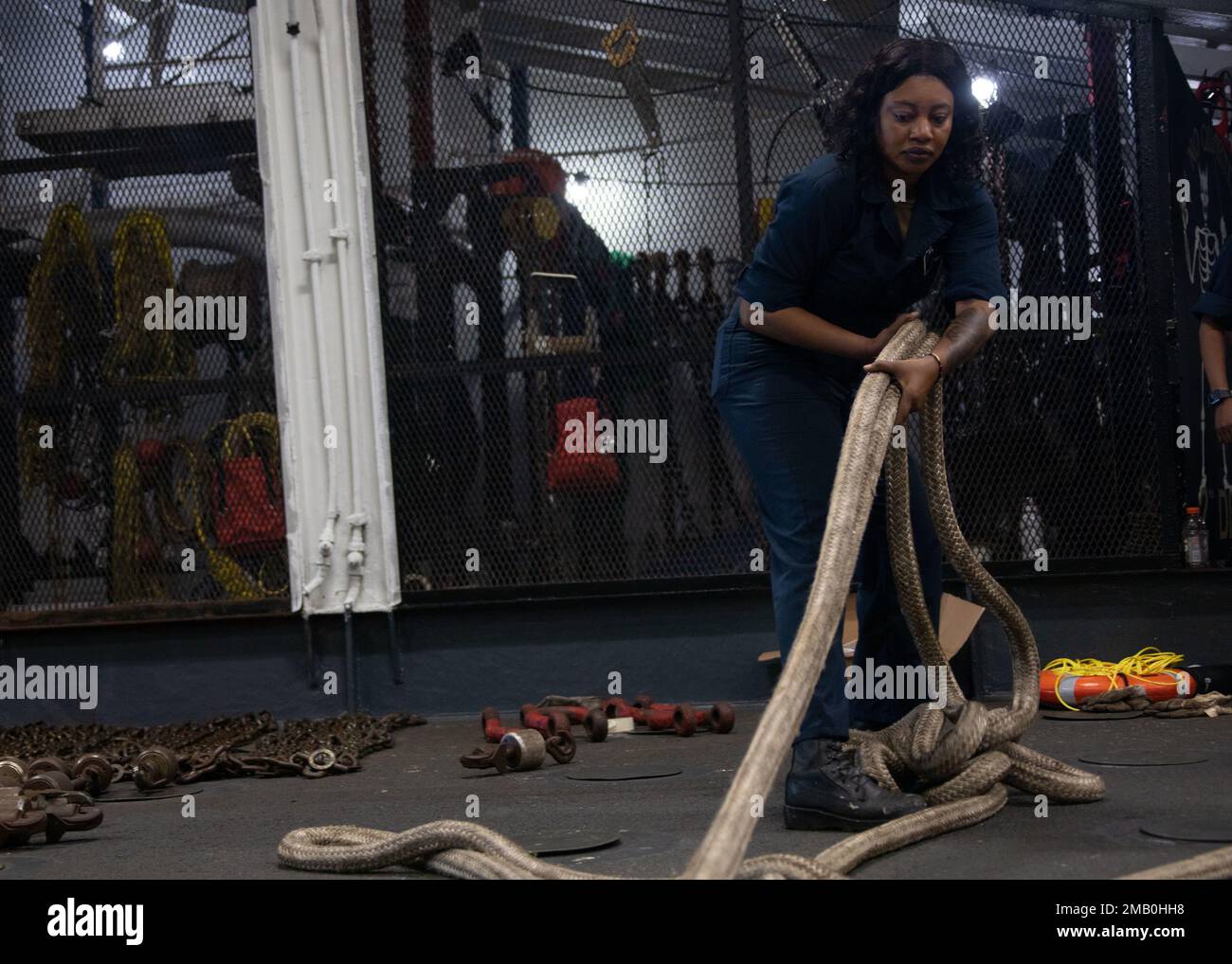 220609-N-LZ839-2227 ATLANTIC OCEAN (June 09, 2022) - Sailors assigned ...