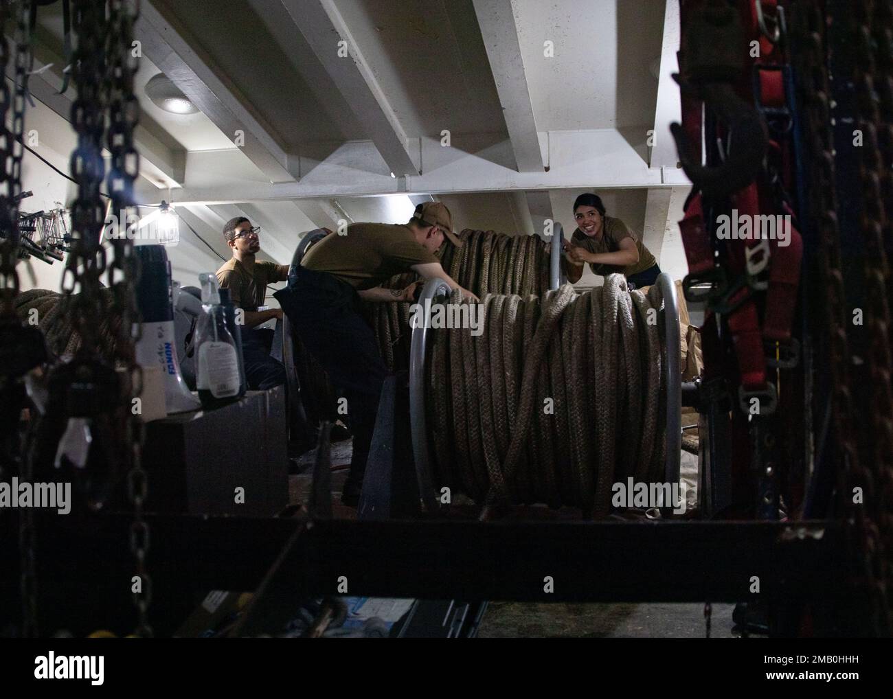 220609-N-LZ839-2179 ATLANTIC OCEAN (June 09, 2022) - Sailors assigned ...