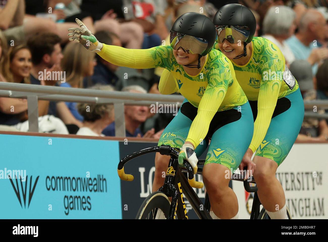 Australia's Jessica Gallagher and pilot Caitlin Ward celebrate as they ...