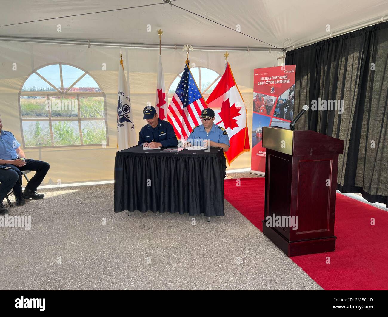 Rear Adm. Nathan Moore, U.S. Coast Guard 17th District, commander, and ...
