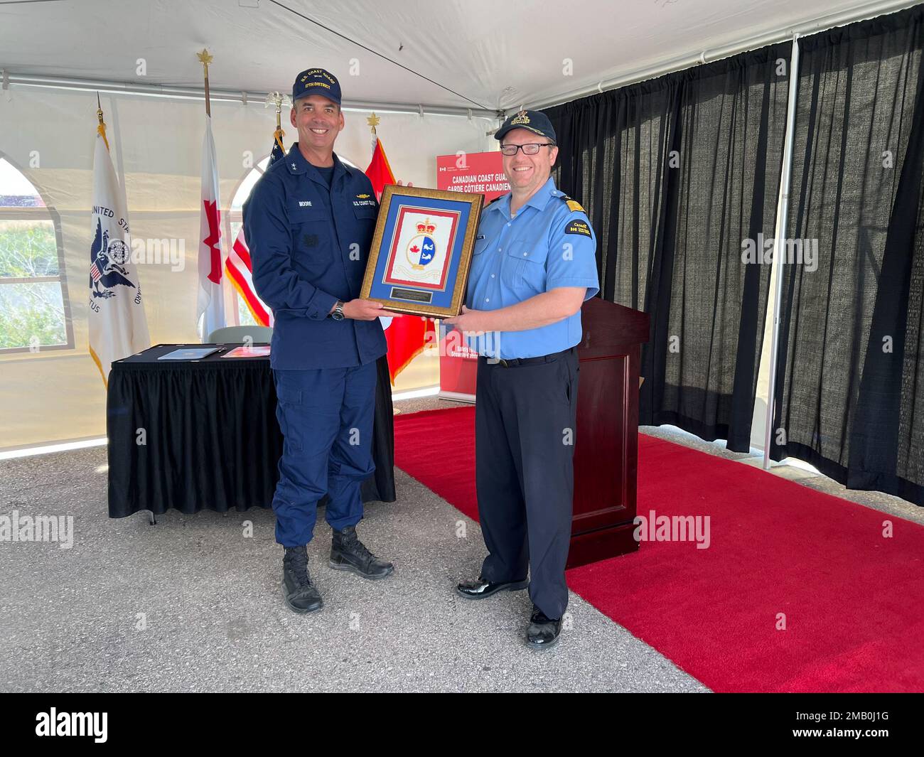 Rear Adm. Nathan Moore, U.S. Coast Guard 17th District, commander, and ...