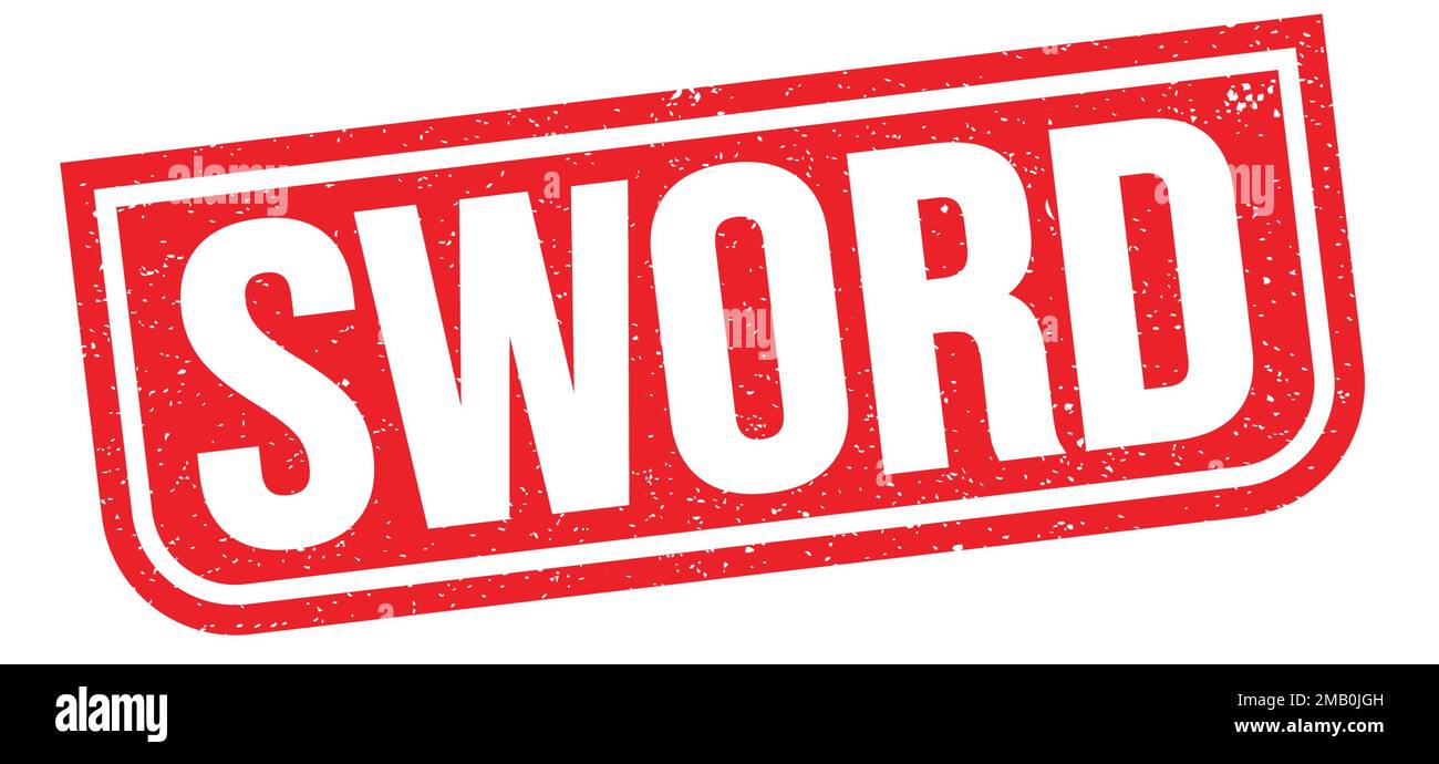SWORD text written on red grungy stamp sign Stock Photo - Alamy
