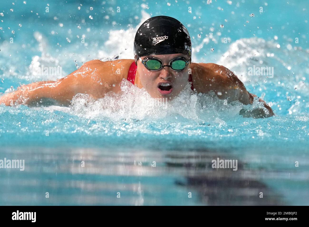 Margaret MacNeil of Canada competes in the Women's 100m Butterfly heat ...