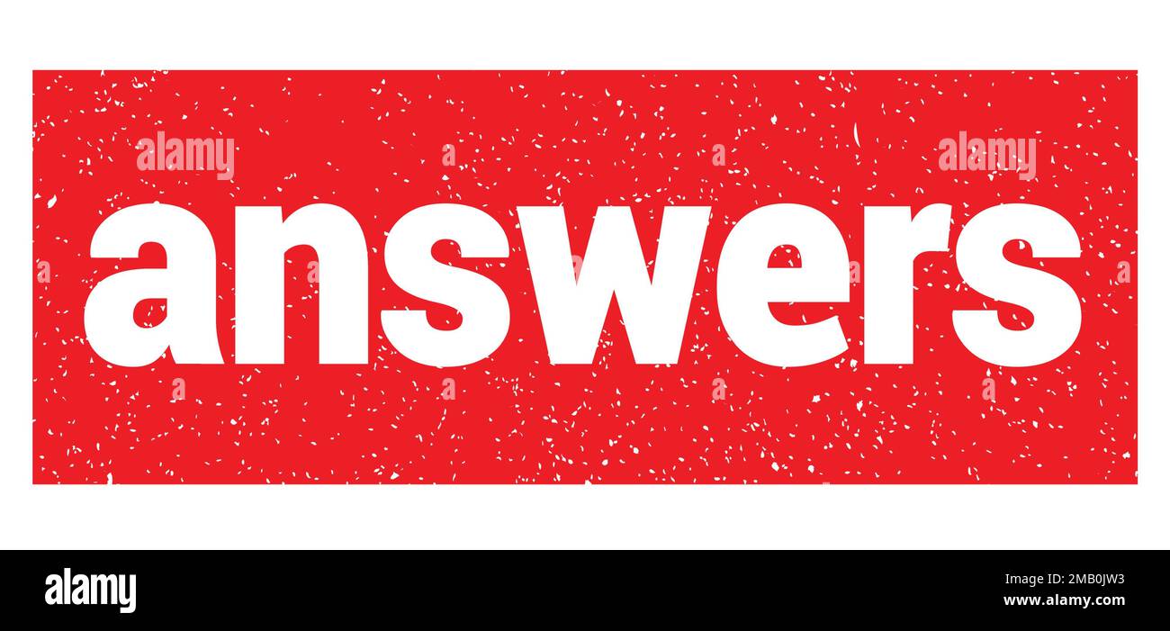 Answers stamp hi-res stock photography and images - Alamy