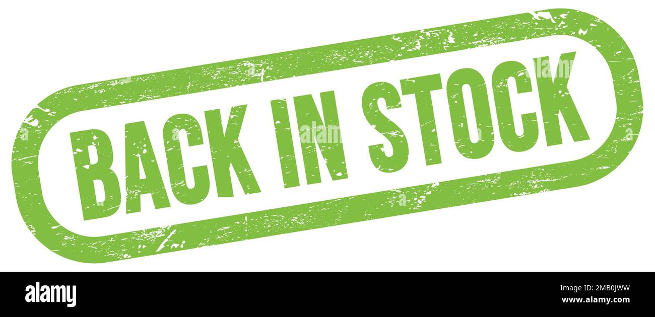 Back in stock stamp hi-res stock photography and images - Alamy