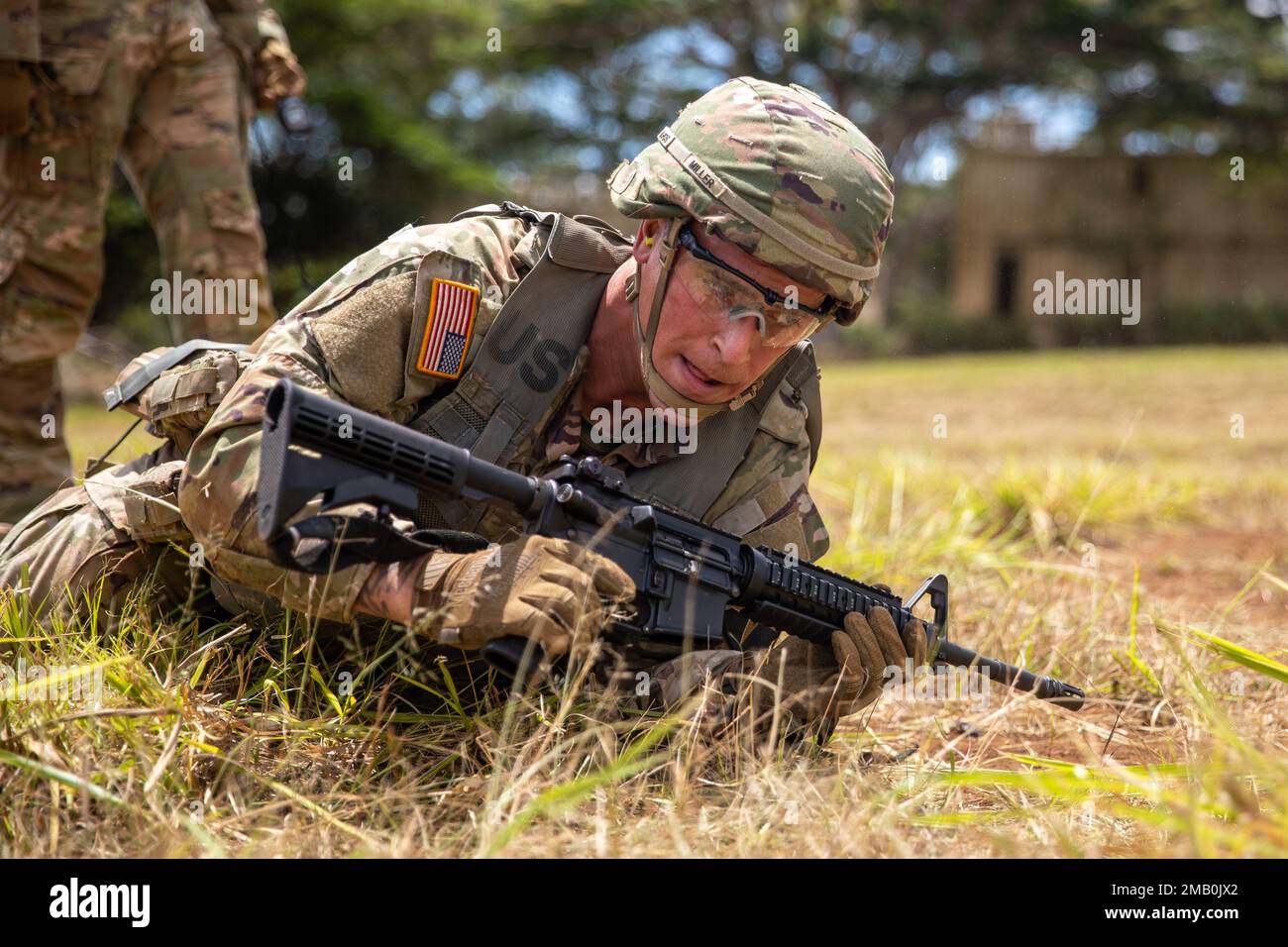 Staff Sgt. Calvin Miller, a combat engineer assigned to Eighth Army and ...