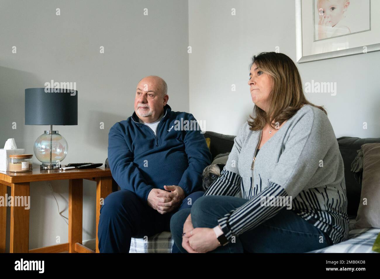 Paul and Nicky Johnson, the parents of Phoebe Johnson, at their home in ...