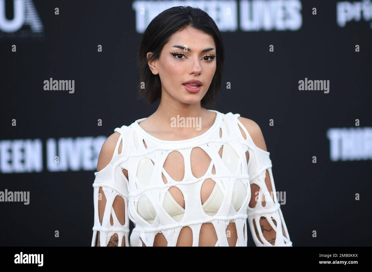 Noor Dabash arrives at the premiere of "Thirteen Lives" on Thursday ...